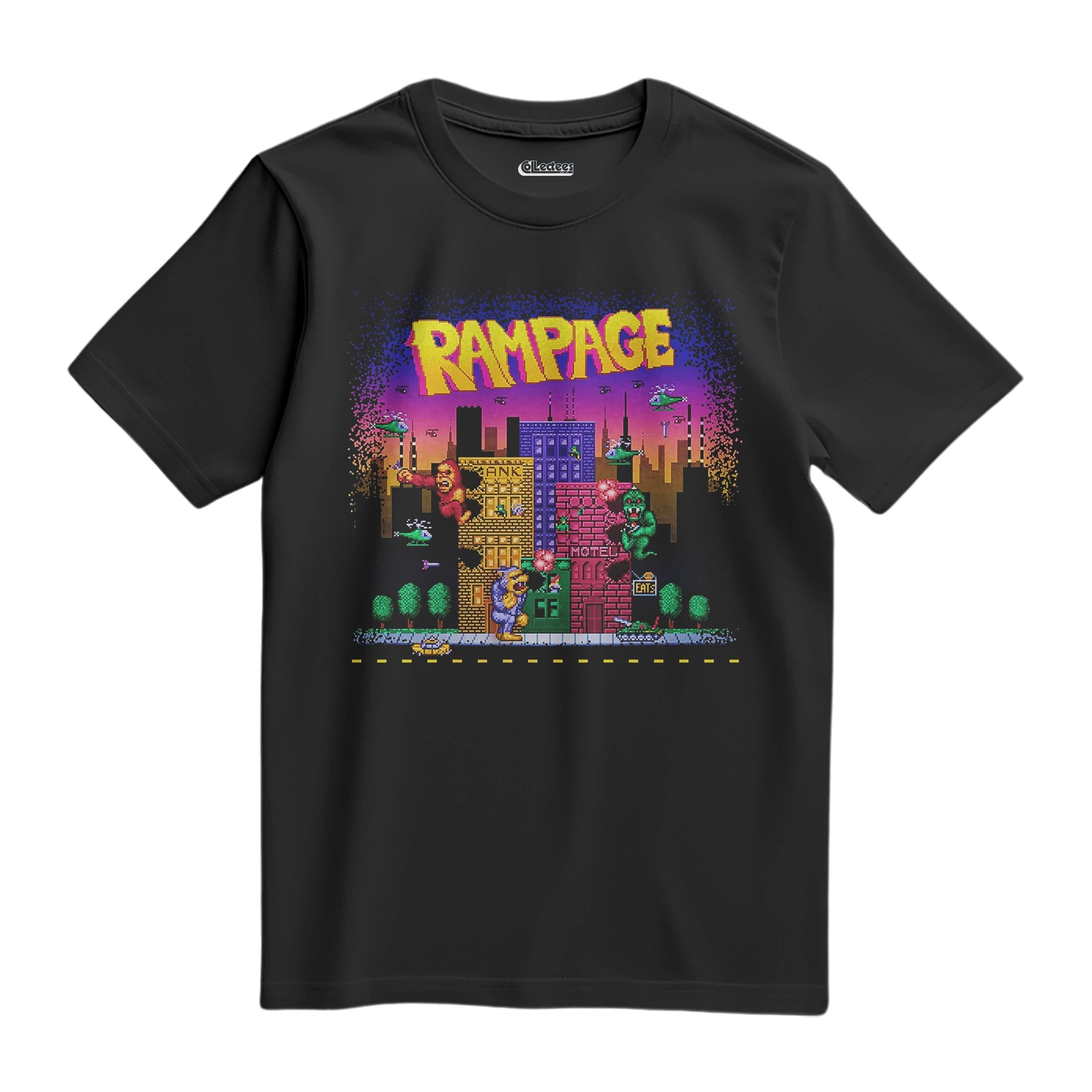 Camiseta Algodão Premium Pixel Game Rampage